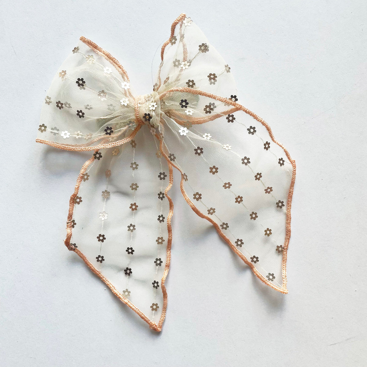 Sheer Floral Sequin Elle Bow – Lady Eleanor & Co